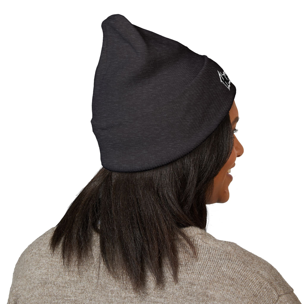 Treelogo Outline Embroidered Foldup Beanie-CUSTOM ORDER